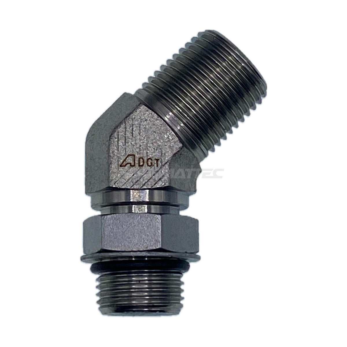 BSP Tapered Male x UNO Male 45° Compact — ENGMATTEC Australia