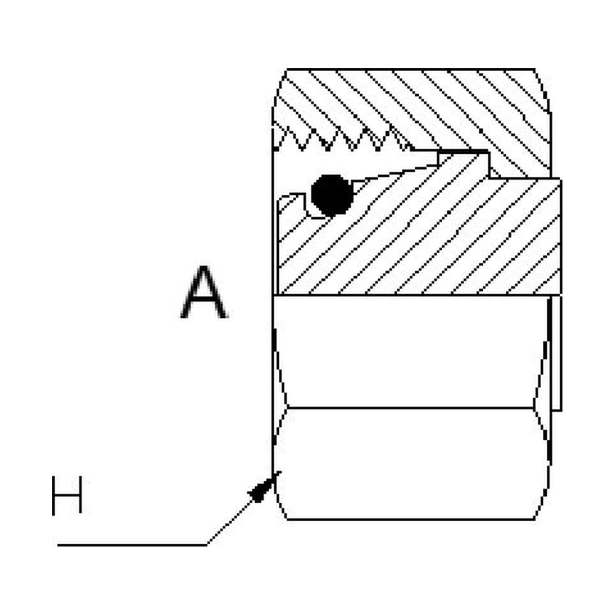 Hydraulic Adaptor Cap | M12 (6L) Metric Light Female — ENGMATTEC Australia