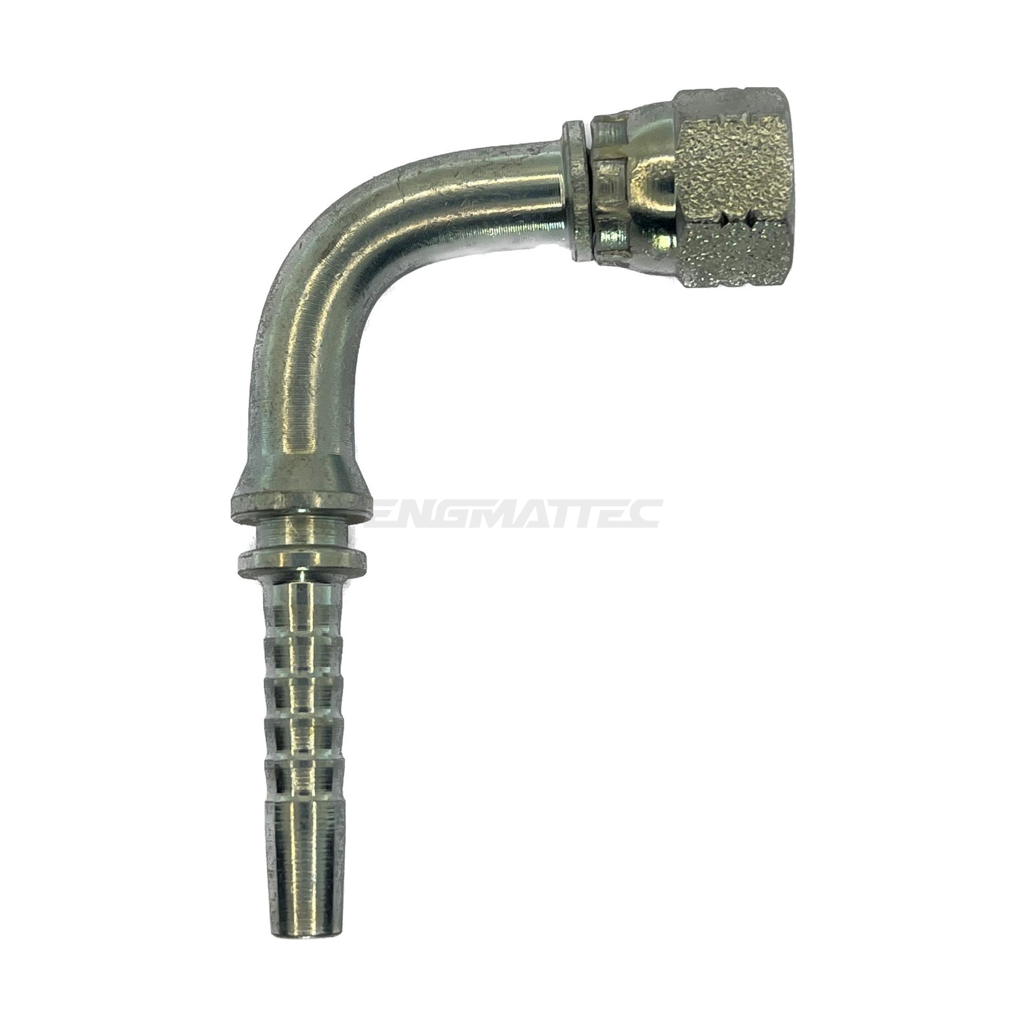 Hose Tail Barb JIC Female 90° Swept — ENGMATTEC Australia