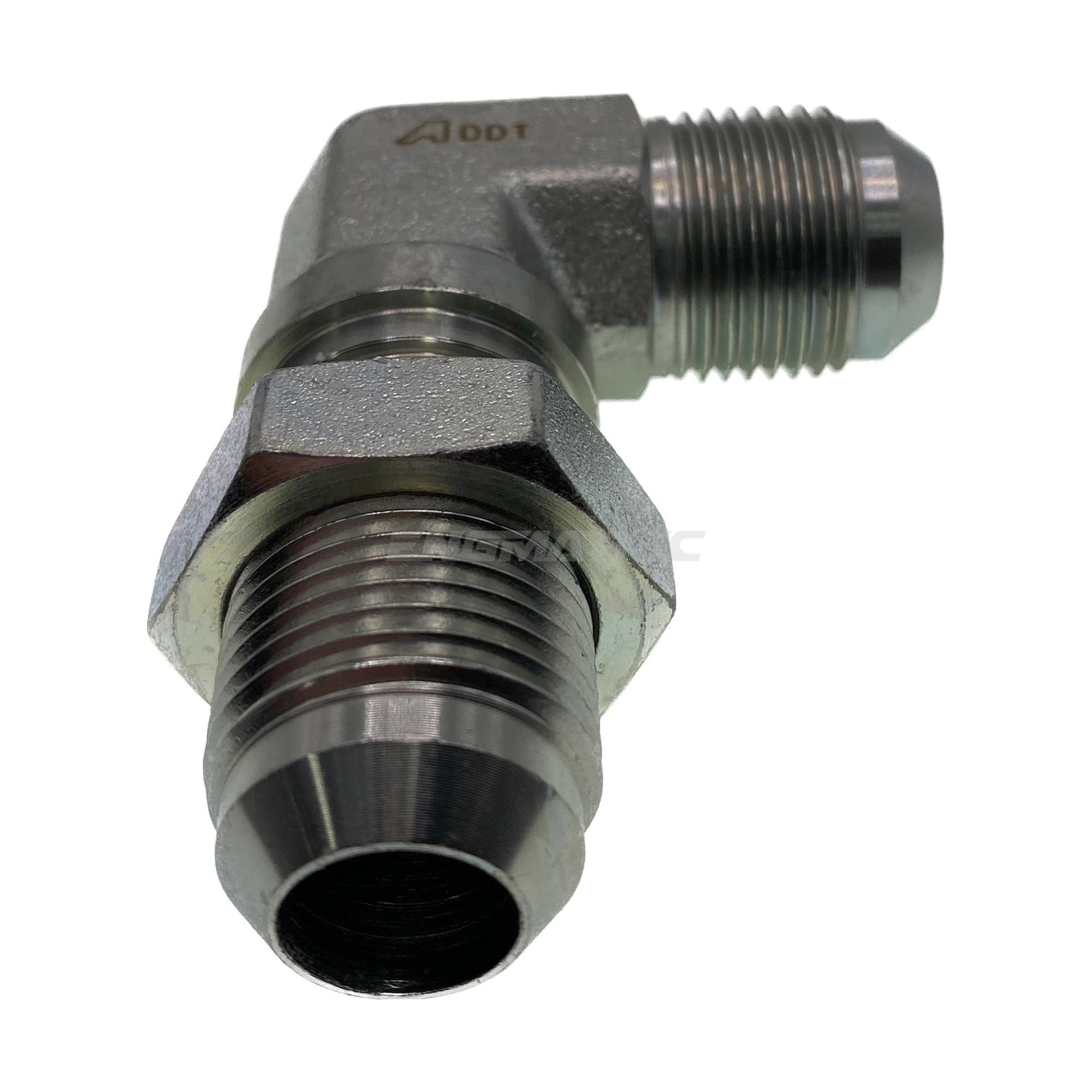 JIC Bulkhead Male x JIC Male 90° Compact — ENGMATTEC Australia