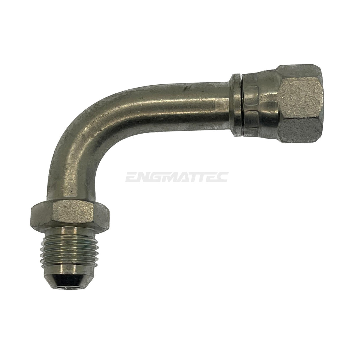 JIC Female x JIC Male 90° Long Drop — ENGMATTEC Australia