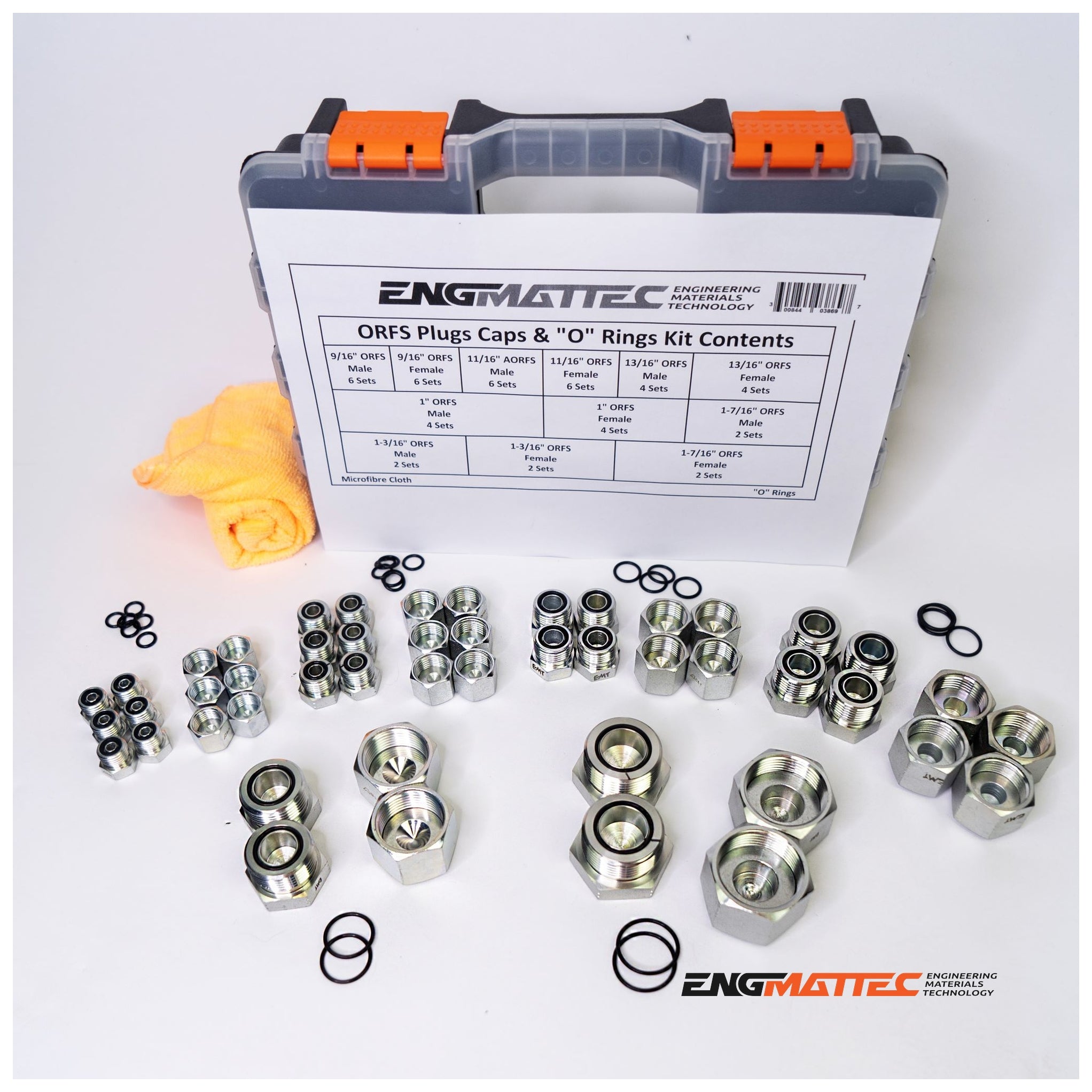 Kit - ORFS Female x ORFS Male - Plugs & Caps — ENGMATTEC Australia